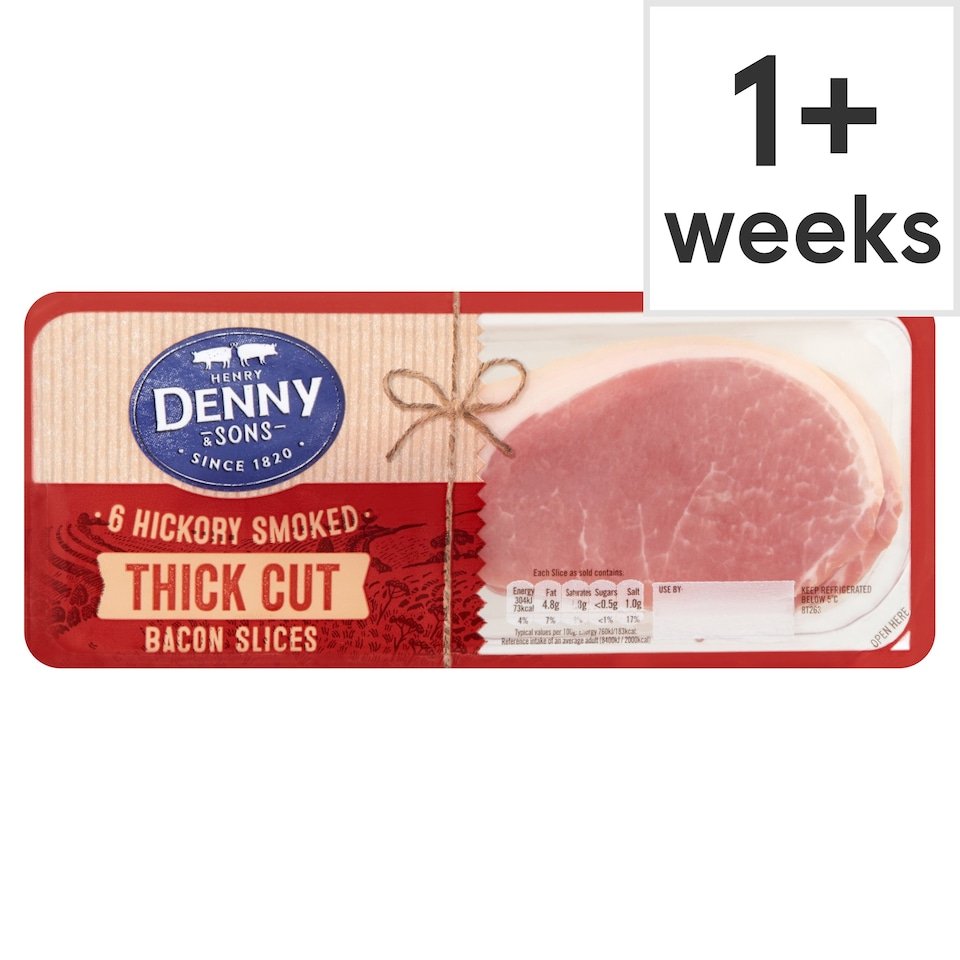 Denny Thick Cut Hickory Smoked Bacon 240G - Tesco Groceries
