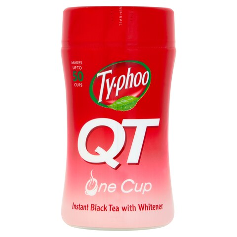 Typhoo Qt One Cup Tea With Whitener 125G - Tesco Groceries
