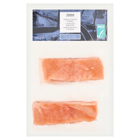 Tesco Quick-Frozen Salmon Fillet Slices 250 g - Tesco Groceries
