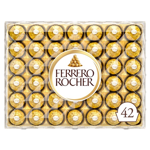 Ferrero Rocher Boxed Chocolates 42 Pieces 525G - Tesco Groceries