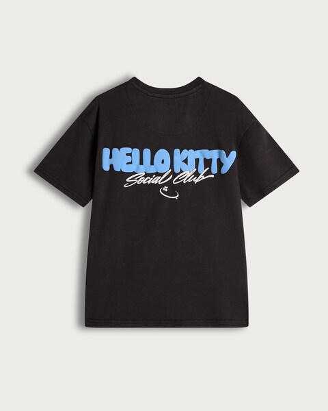 Hello Kitty Social Club T-Shirt in Black - Tesco Groceries
