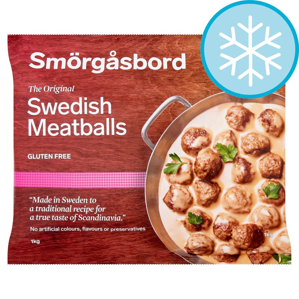 Smorgasbord The Original Swedish Meatballs 1Kg - Tesco Groceries