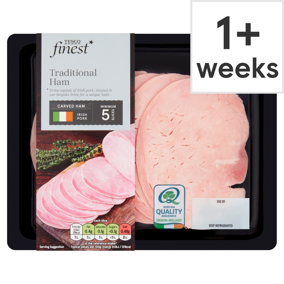 Tesco Finest Traditional Ham 120G - Tesco Groceries