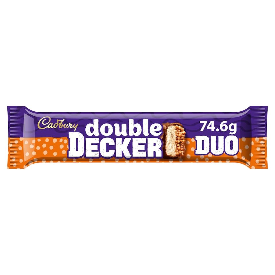 Cadbury Double Decker Chocolate Duo Bar 74.6G - Tesco Groceries