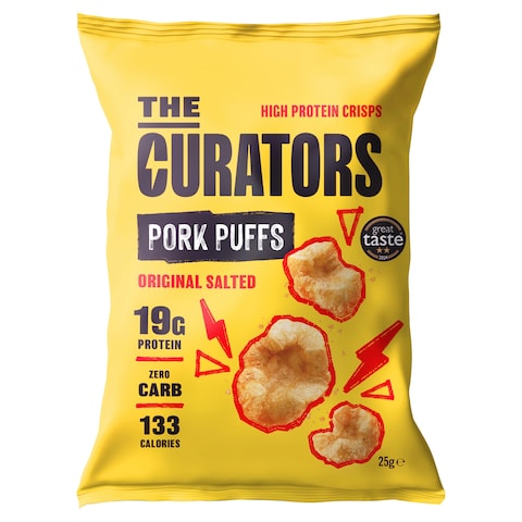 The Curators Original Salted Pork Puffs 25G - Tesco Groceries