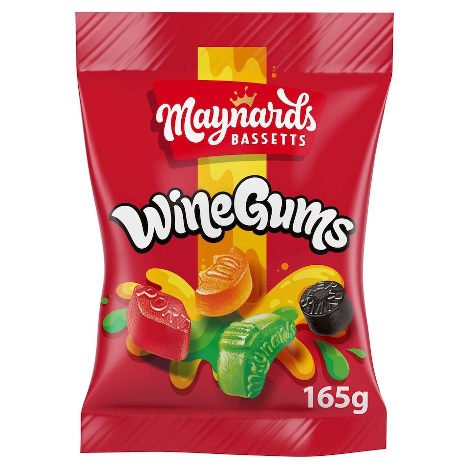 Maynards Bassetts Wine Gums Sweets Bag 165g - Tesco Groceries