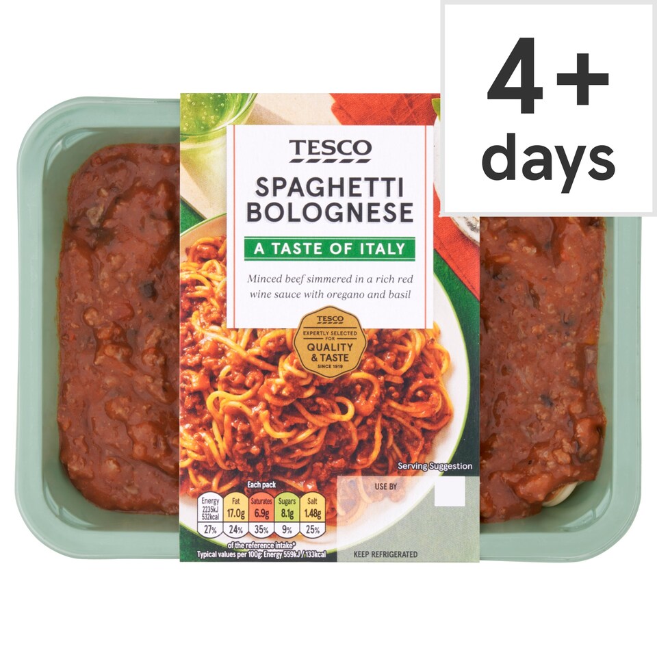 Tesco Spaghetti Bolognese 400G - Tesco Groceries