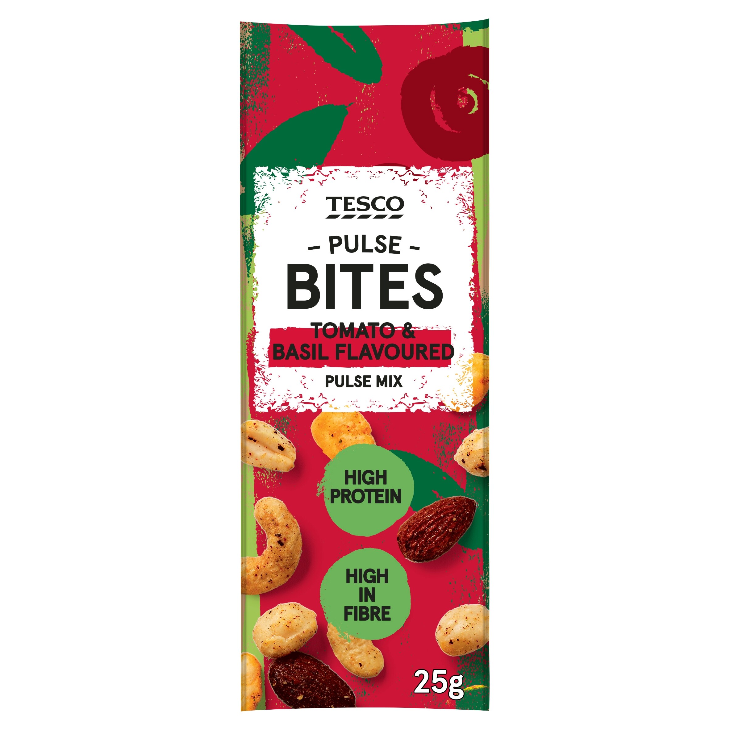 Tesco Tomato & Basil Flavoured Pulse Mix 25G - Tesco Groceries