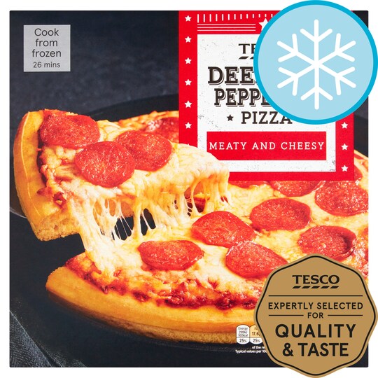 Tesco Deep Pan Pepperoni Pizza 381G - Tesco Groceries