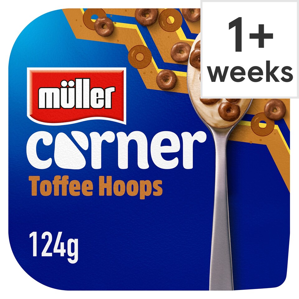 Muller Corner Toffee Hoops Yogurt 124G - Tesco Groceries