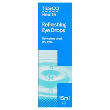 Tesco Refreshing Eye Drops 15Ml - Tesco Groceries