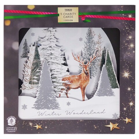 Tesco Stag Luxury Cards 5 pack - Tesco Groceries