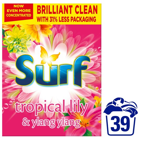 Surf Tropical Lily Ylang Ylang Washing Powder 39Wsh 1950G - Tesco Groceries