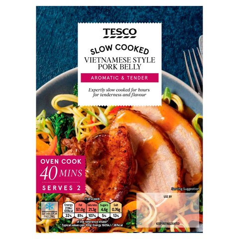 Tesco Slow Cooked Vietnamese Style Pork Belly 475g - Tesco Groceries