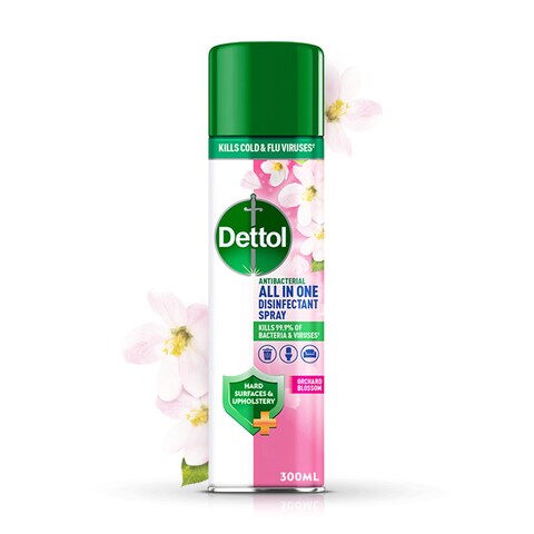 Dettol All In One Disinfectant Spray Orchard Blossom 300ml - Tesco ...