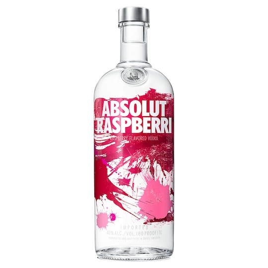 Absolut Raspberri Flavoured Vodka 1L - Tesco Groceries