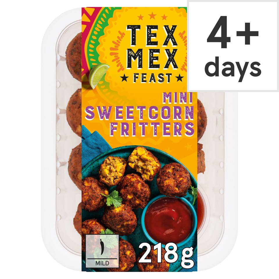 Tex Mex Feast Mini Sweetcorn Fritters 218g - Tesco Groceries