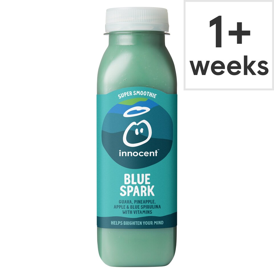 Innocent Blue Spark Super Smoothie 300Ml - Tesco Groceries