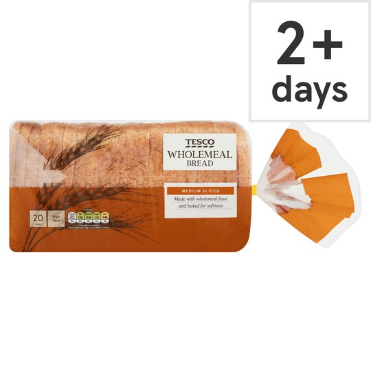 Tesco Wholemeal Medium Bread 800G - Tesco Groceries