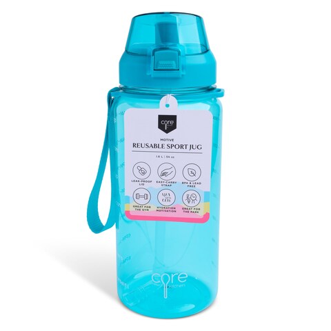 Core Kitchen Blue Motive Reusable Sport Jug 1.6L - Tesco Groceries