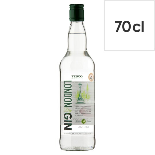 Tesco Dry London Gin 70Cl Bottle - Tesco Groceries