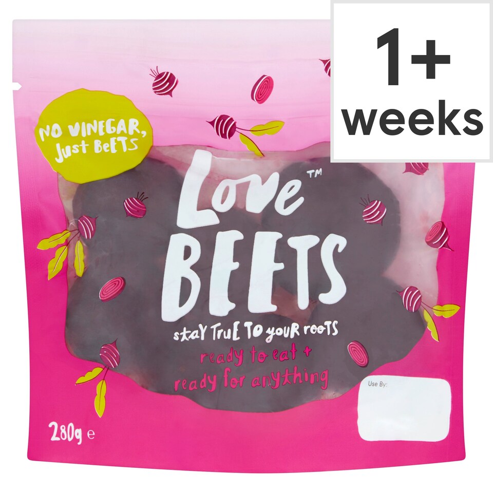 Love Beets No Vinegar Pouch Beetroot 280G - Tesco Groceries