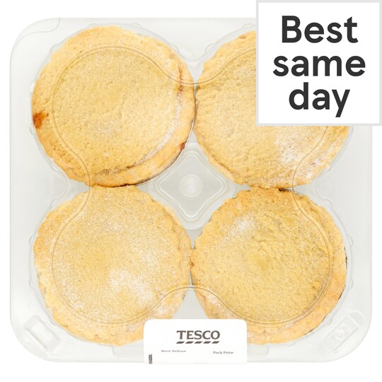 Tesco 4 Shortcrust Mince Pies - Tesco Groceries