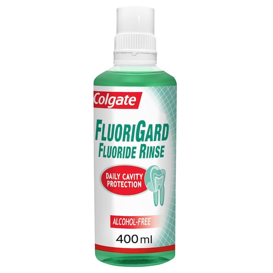 Colgate Fluorigard Rinse Alcohol Free 400Ml - Tesco Groceries