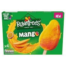 Rowntrees Mango Ice Lollies 4x70ml - Tesco Groceries