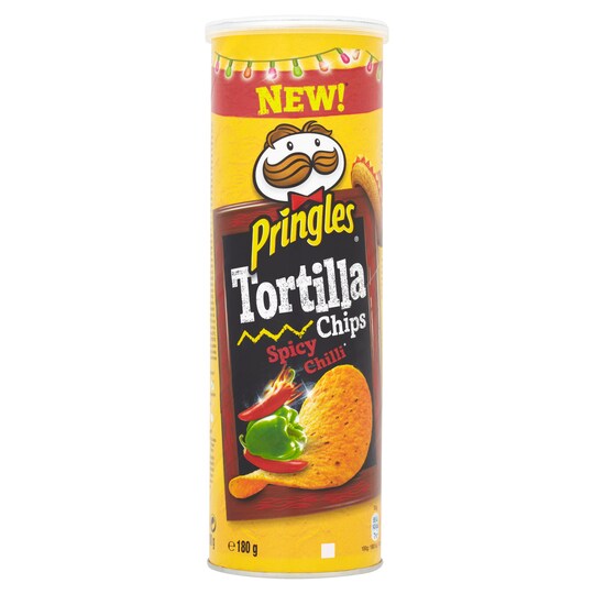 Pringles Tortilla Chilli 180G - Tesco Groceries