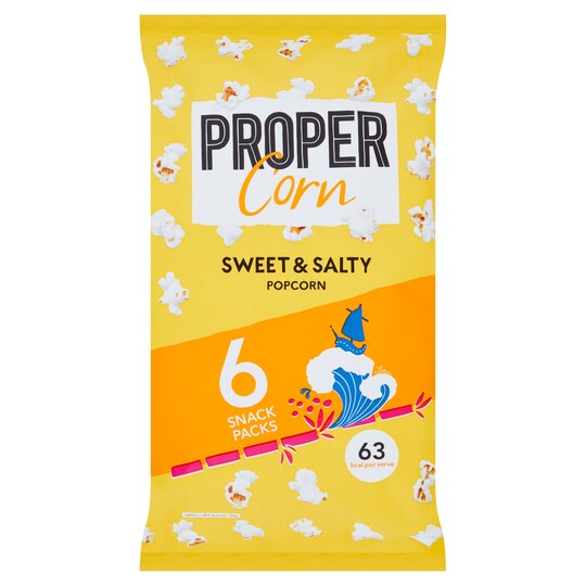Propercorn Sweet & Salty Popcorn 6X14g - Tesco Groceries