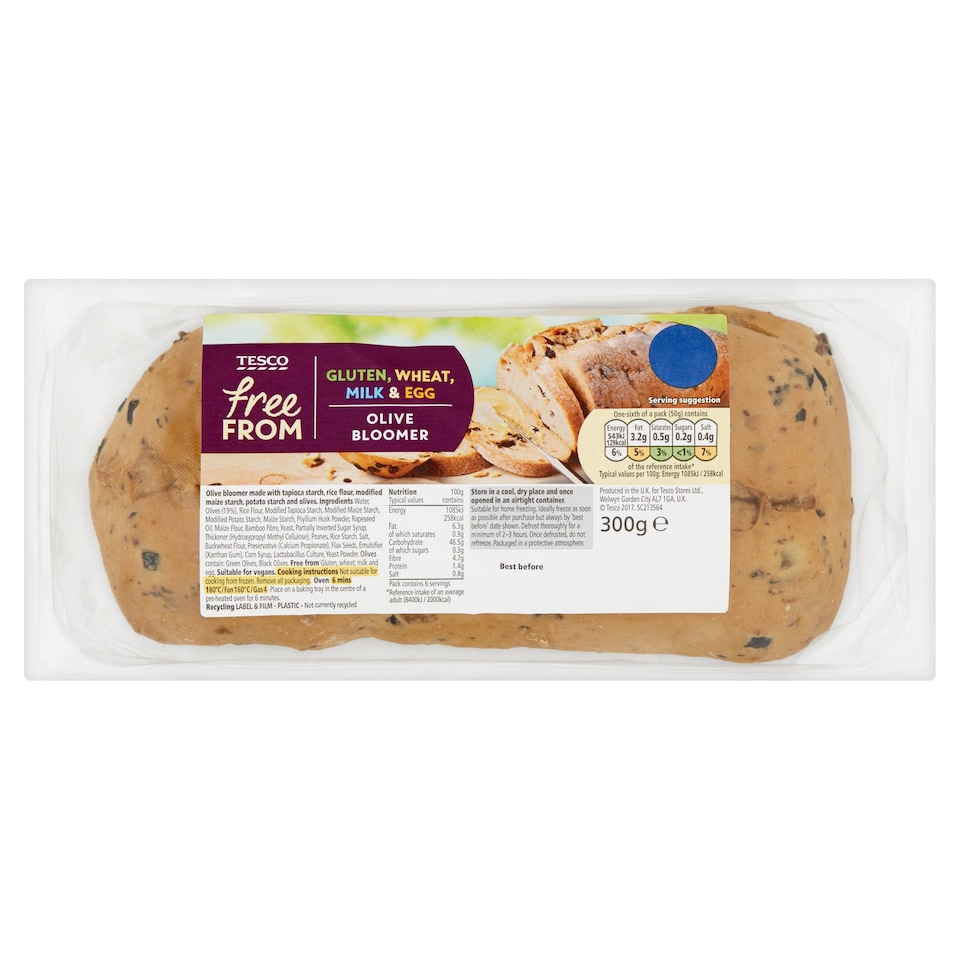 Tesco Freefrom Olive Bloomer 300g - Tesco Groceries