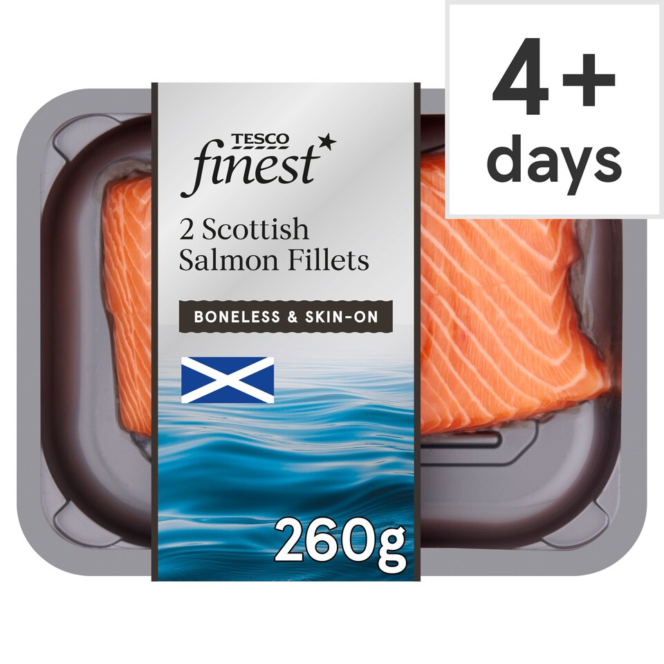 Tesco Finest 2 Scottish Salmon Fillets 260g - Tesco Groceries