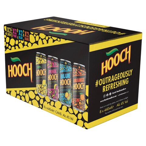 Hooch Mixed Alcoholic Drinks 8 X 440Ml - Tesco Groceries
