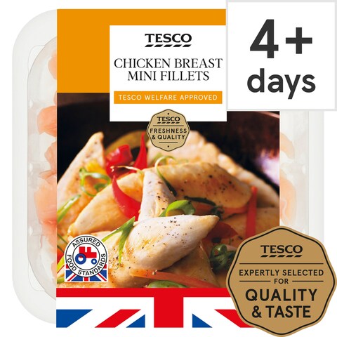 Tesco British Chicken Breast Mini Fillets 400G - Tesco Groceries