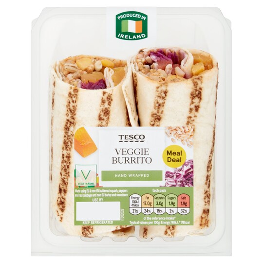 Tesco Veggie Burrito 233G - Tesco Groceries