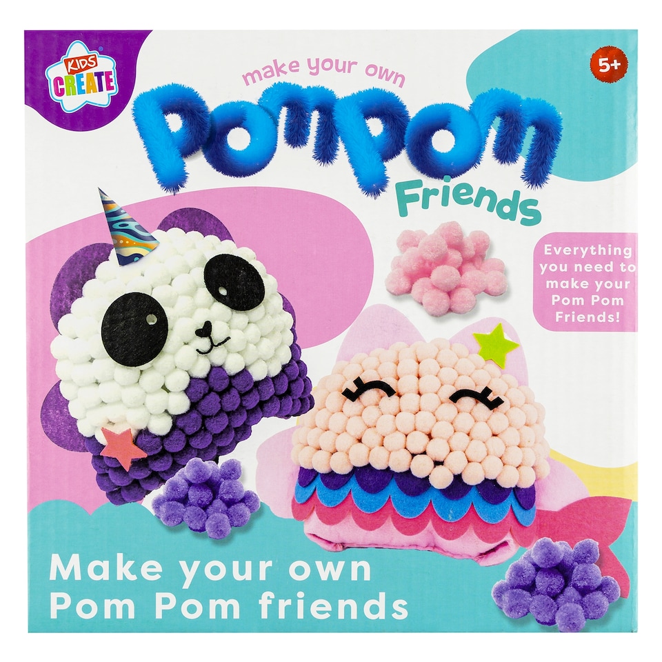 Kids Create Make Your Own Pom Pom Friends - Tesco Groceries