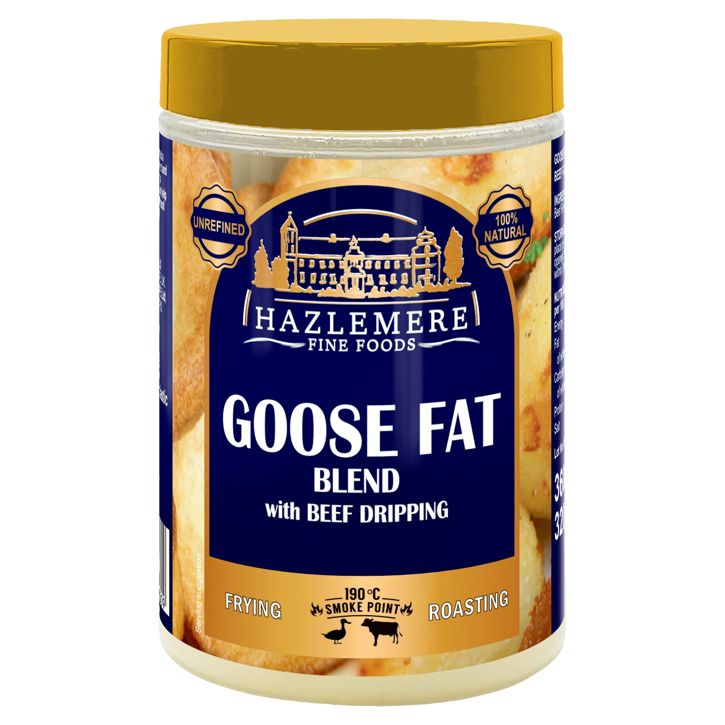 Hazlemere Goose Fat Blend with Beef Dripping 320g - Tesco Groceries