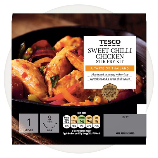 Tesco Sweet Chilli Ckn Stir Fry Kit 250g - Tesco Groceries