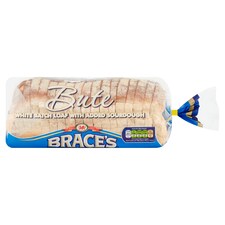 Brace's Bute Bread White Batch With Sourdough 800G - Tesco Groceries