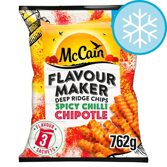 Mccains Spicy Chilli Chipotle Ridge Chips 762G - Tesco Groceries