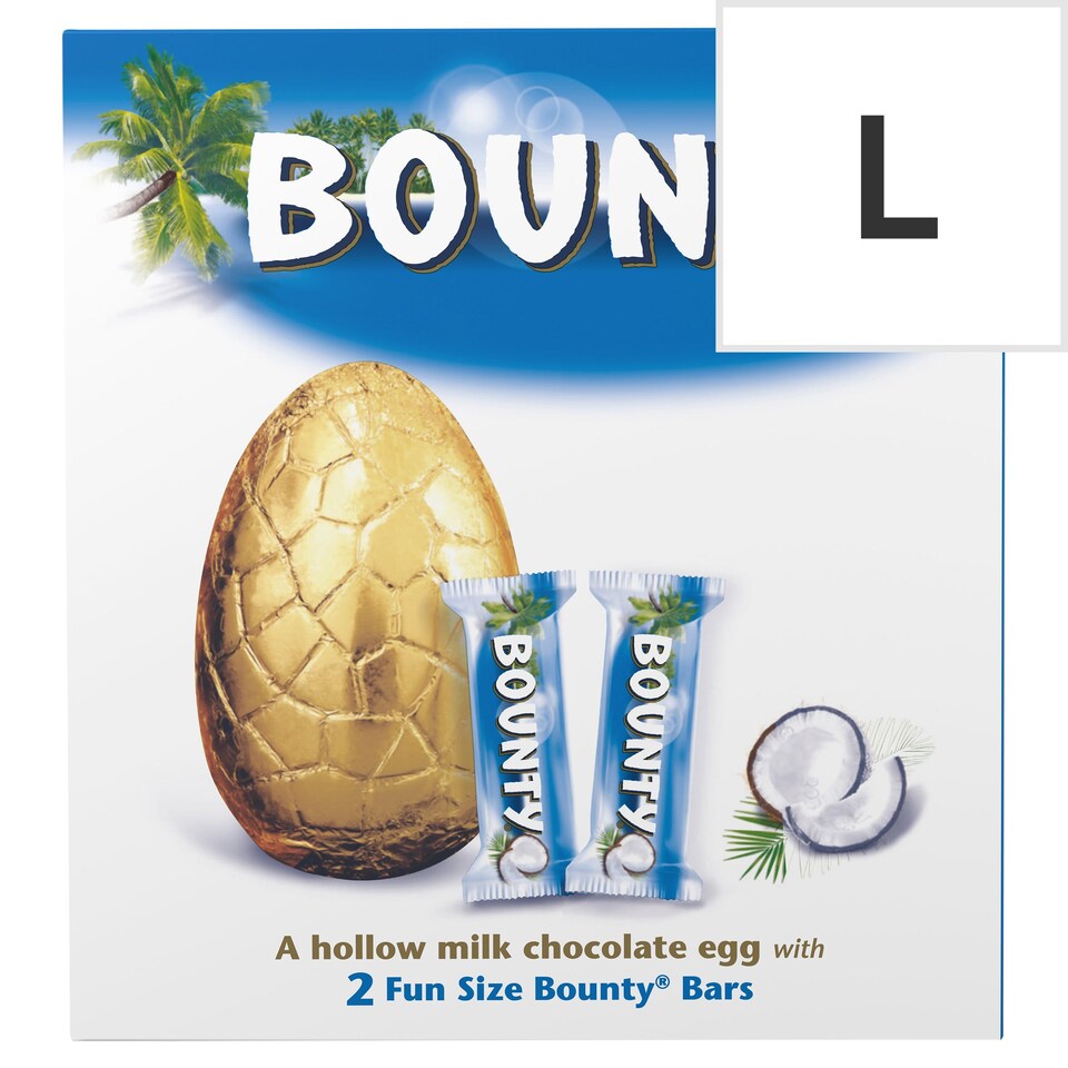 Bounty Coconut E/Egg With 2 Fun Size Bars 207G - Tesco Groceries