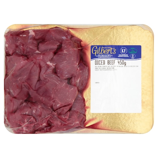 GILBERTS DICED BEEF 450G - Tesco Groceries