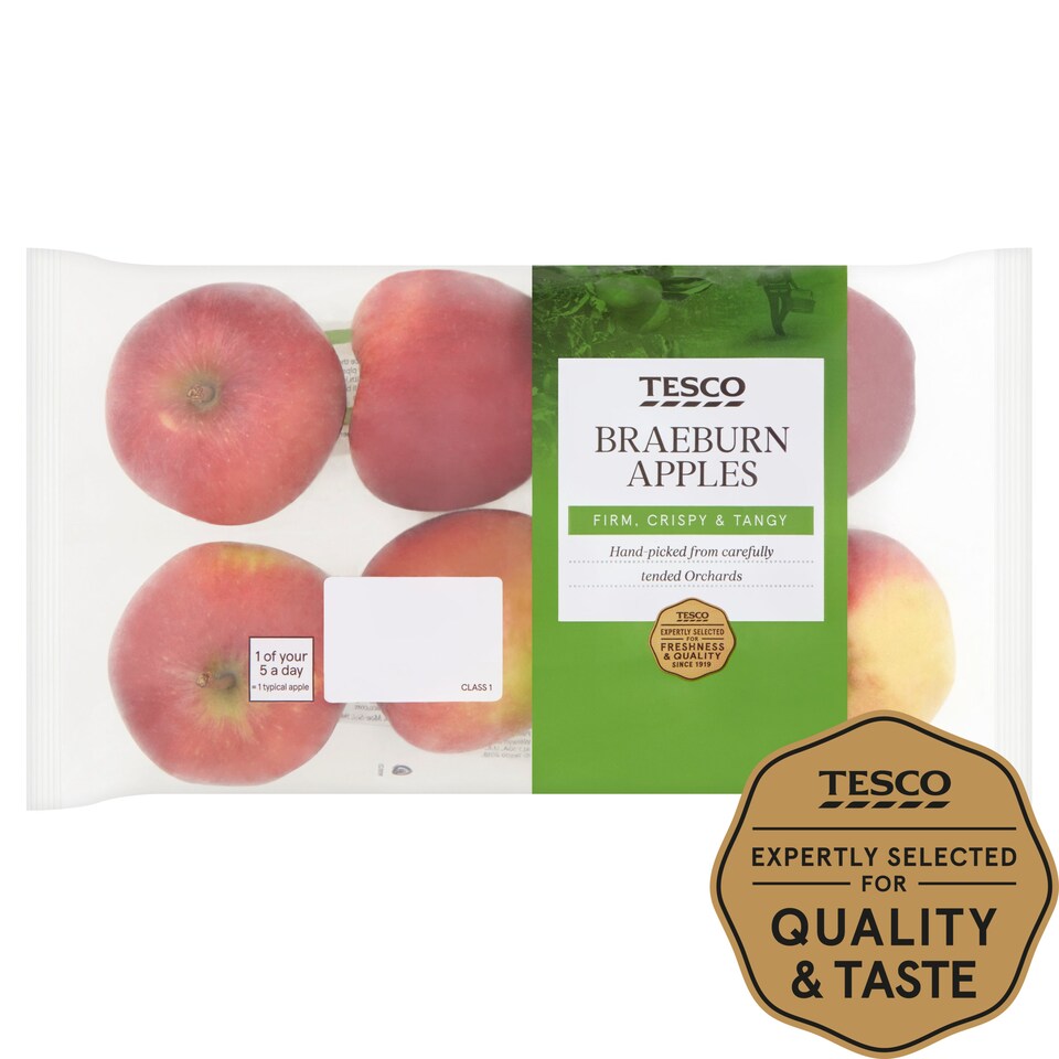 Tesco Braeburn Apples Minimum 5 Pack - Tesco Groceries