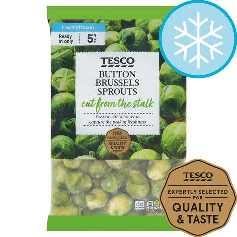 Tesco Frozen Button Brussels Sprouts 1Kg - Tesco Groceries