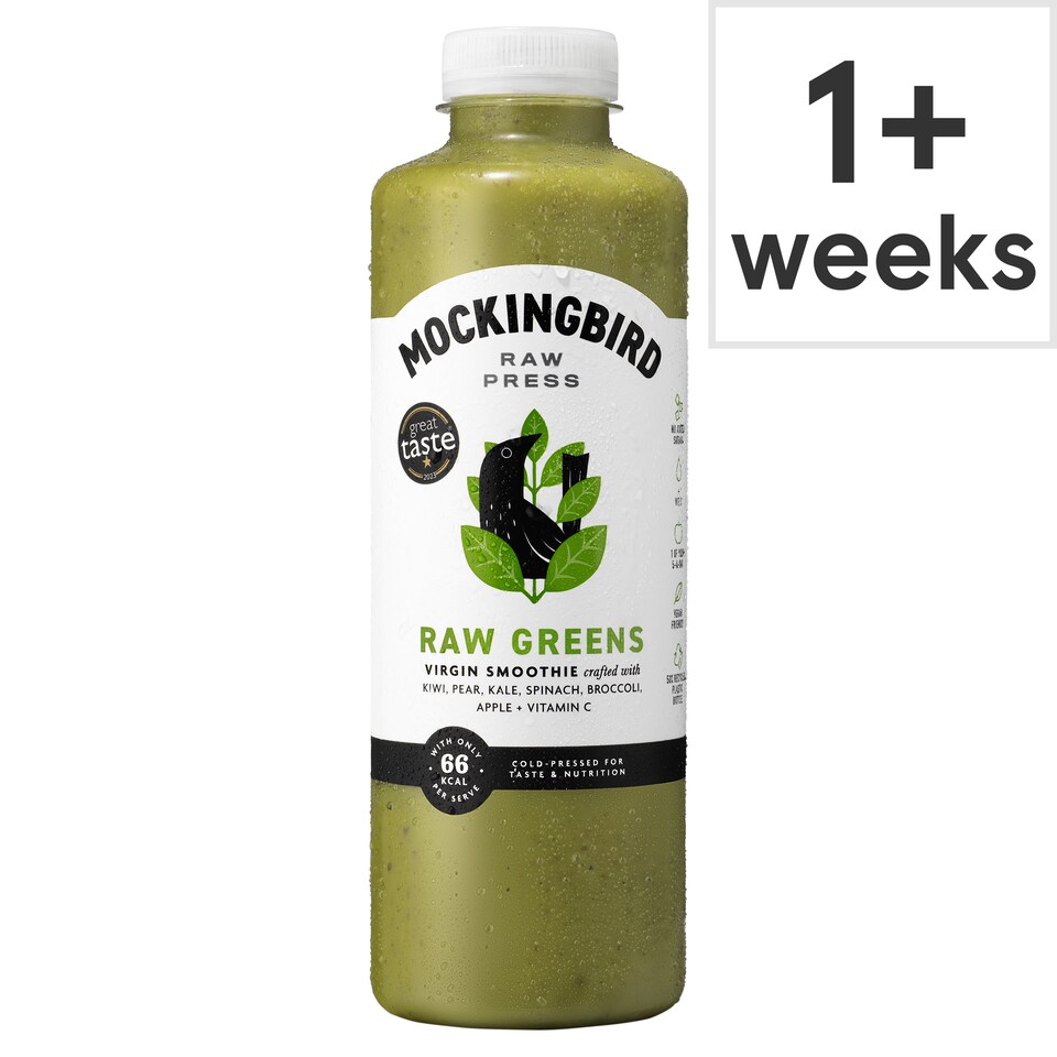 Mockingbird Raw Greens Smoothie 750Ml - Tesco Groceries