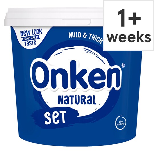 Onken Natural Set Yogurt 1Kg - Tesco Groceries