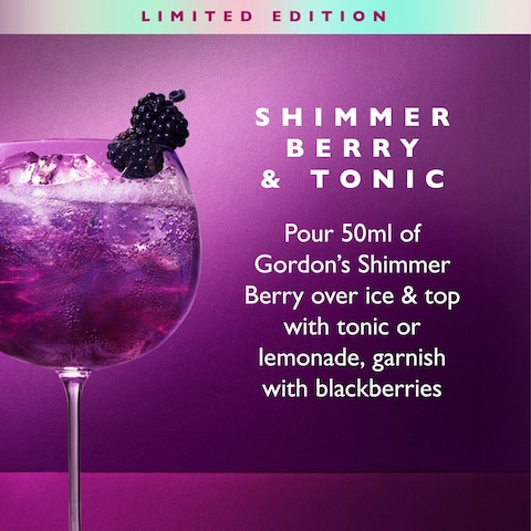 Gordon's Shimmer Berry 70cl - Tesco Groceries