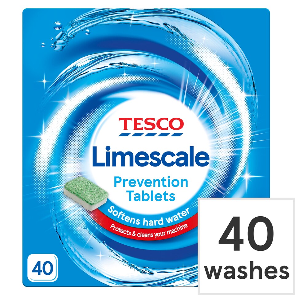 Tesco Limescale 40 Prevention Tablets 600G - Tesco Groceries