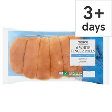 Tesco 6 Finger Rolls - Tesco Groceries